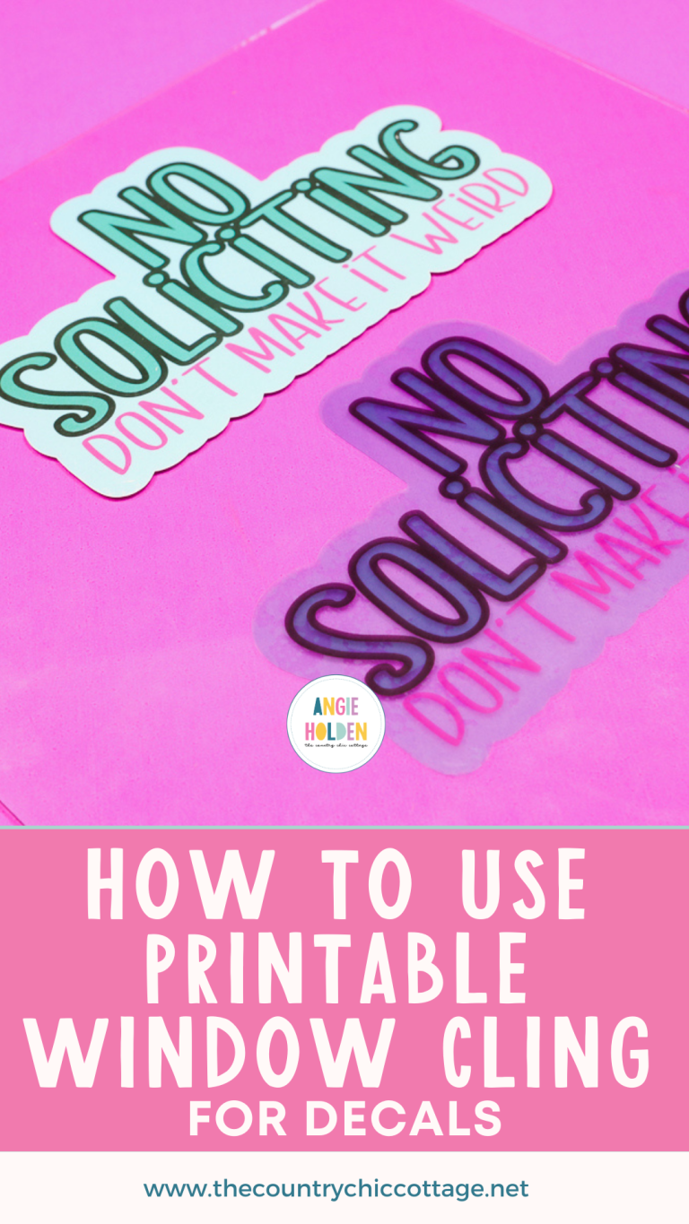 Make Window Decals with Printable Window Cling - Angie Holden The Country Chic Cottage