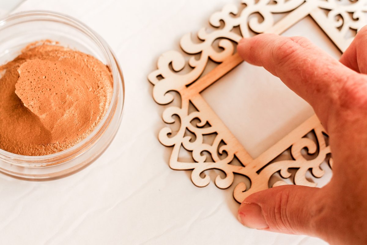 DIY Gold Frame Ornaments - Angie Holden The Country Chic Cottage