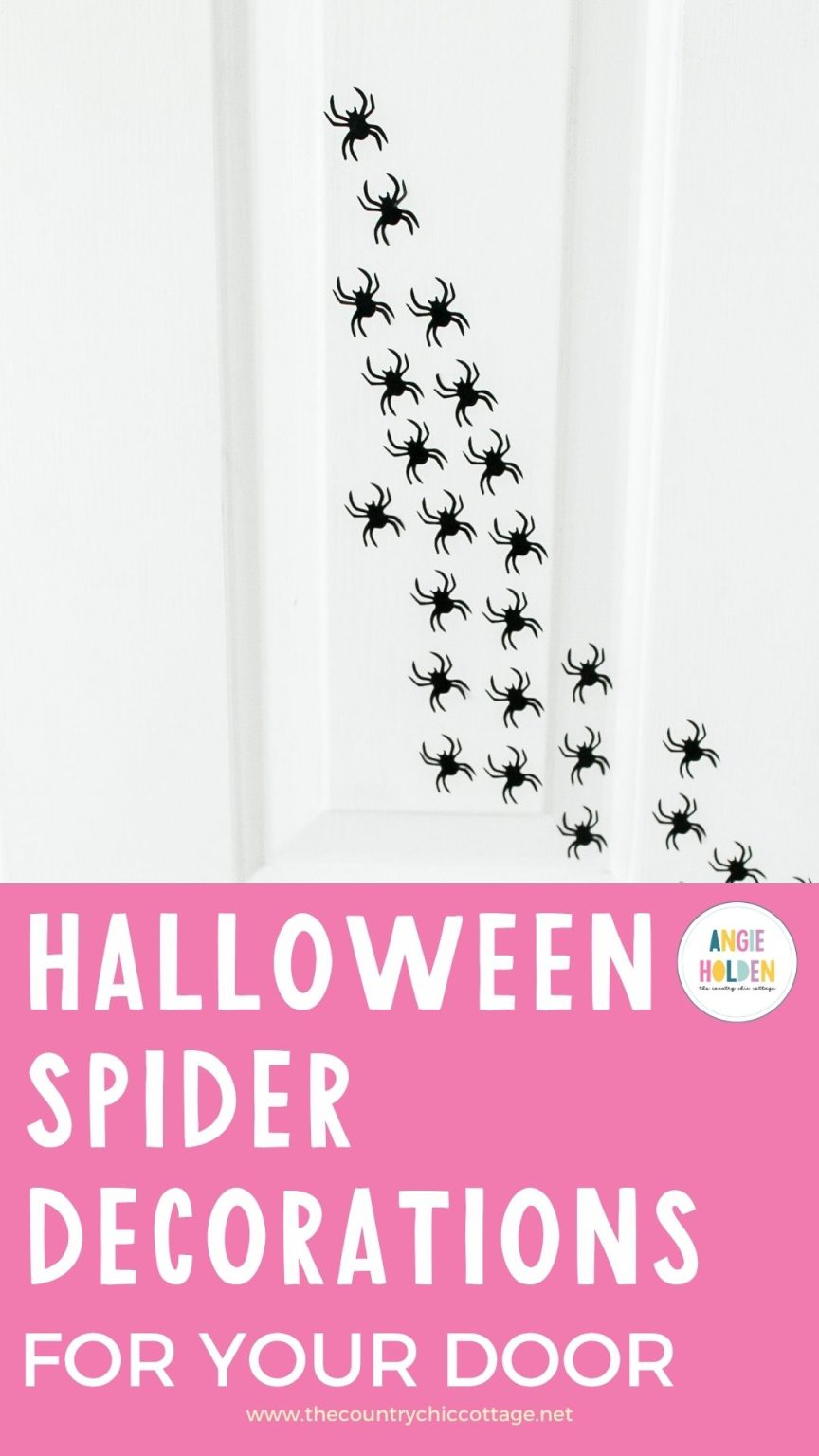 DIY Halloween Spider Decorations For Your Door - Angie Holden The ...